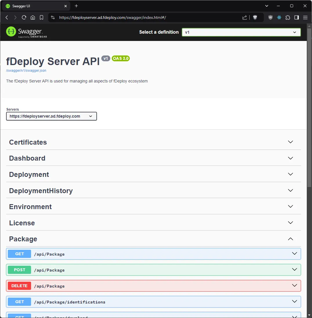 fDeploy REST API | fDeploy Documentation