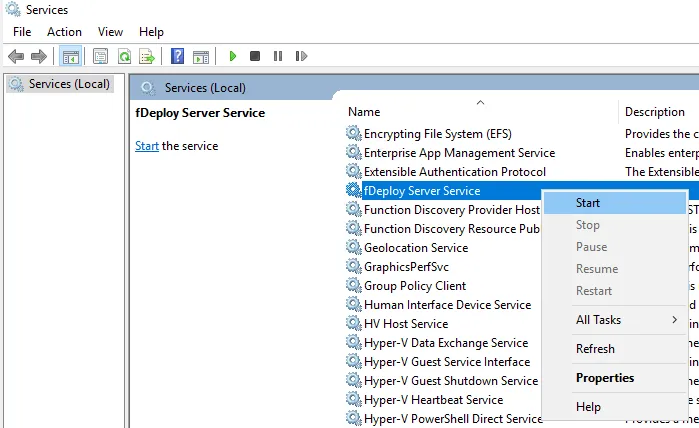 Installing Fdeploy Server Fdeploy Documentation 3984